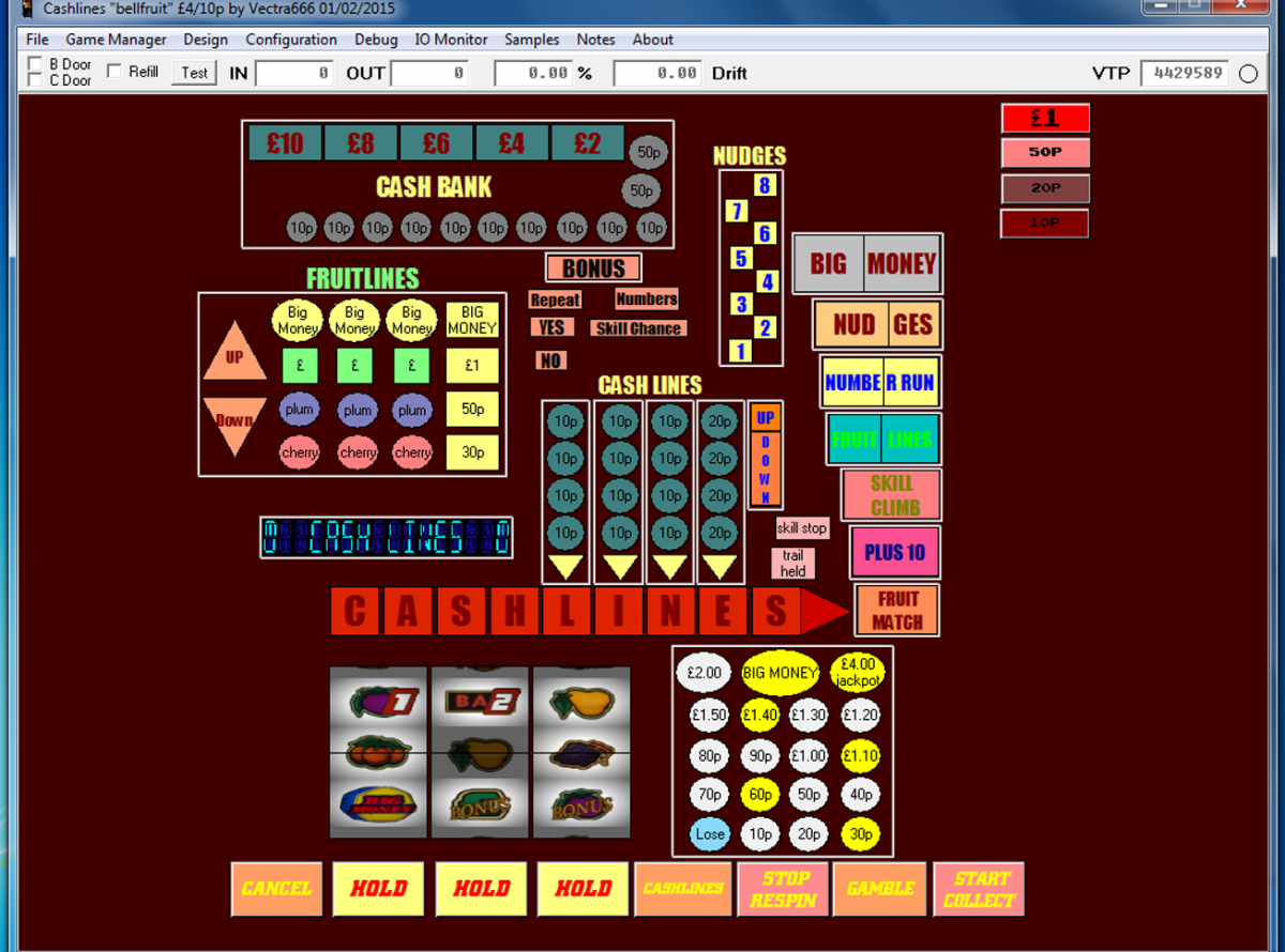 MPU Mecca - CashLines "bellfruit" £4/10p classic layout - MPU Mecca ...